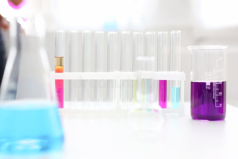 Chemical Industry Bulb with Blue Magenta Stock Photo - Image of ...