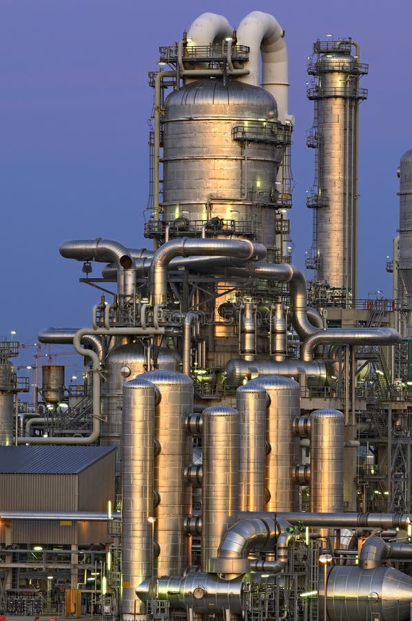 Chemical Refinery stock image. Image of refine, smoke - 1432941