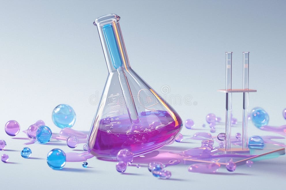 Chemical Lab Depicted with Precision through 3D Rendering Techniques ...