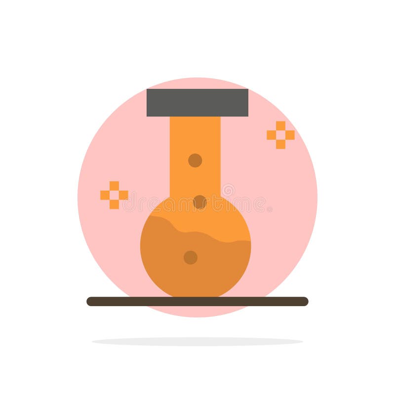 Chemical, Lab, Laboratory Abstract Circle Background Flat Color Icon ...