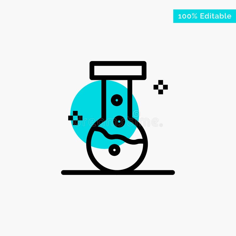 Chemical, Lab, Laboratory Turquoise Highlight Circle Point Vector Icon Stock Vector ...