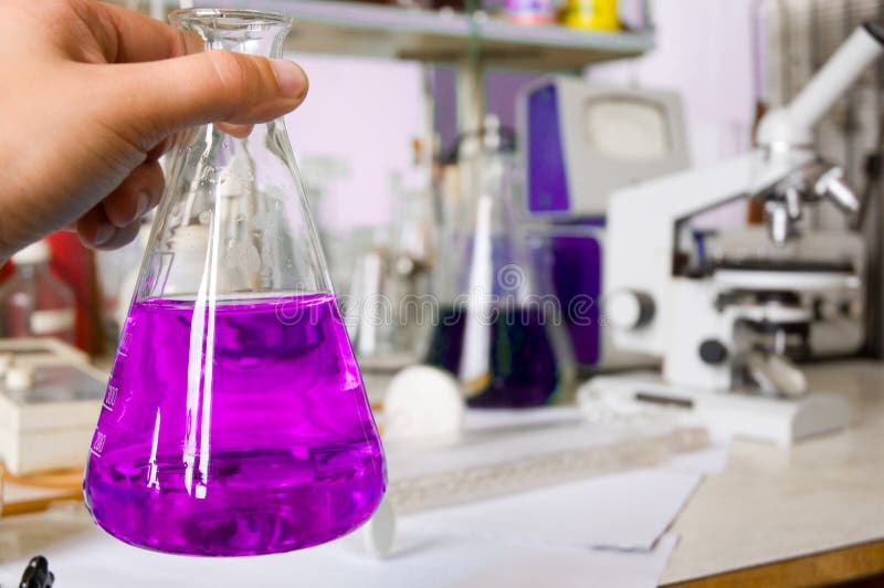 Chemical laboratory stock photo. Image of magnification - 16278840