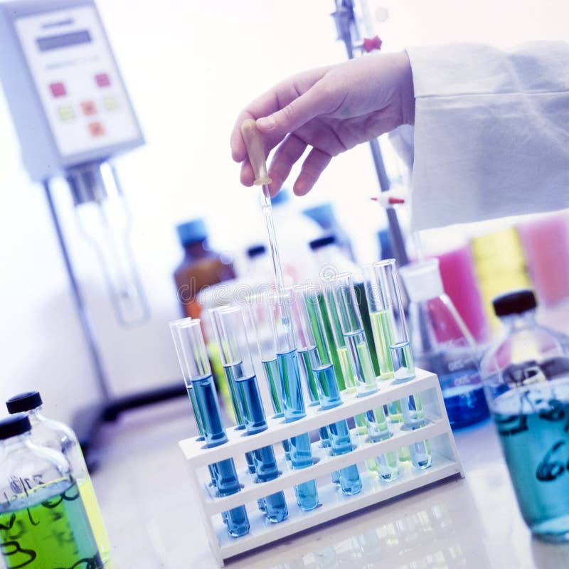 Test Tube for Testing in a Chemical Laboratory Stock Image - Image of ...