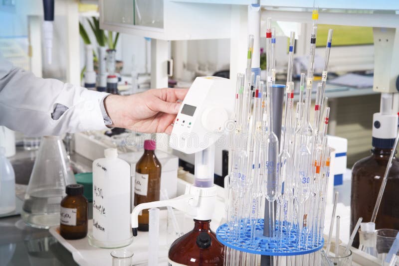 Interior of Clean Modern White Laboratory Background. Laboratory ...