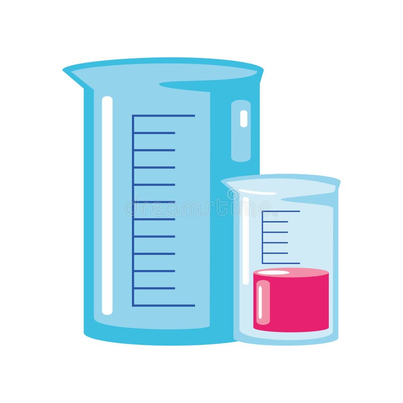 Chemical Laboratory Cups Equipment Icon Stock Vector - Illustration of ...