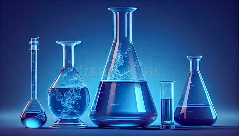 Chemical Laboratory Equipment Stock Illustration - Illustration of ...