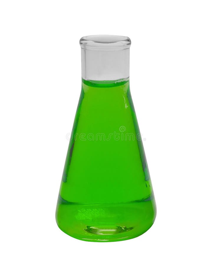 Chemical Laboratory Flask with Red Liquid Stock Photo - Image of ...