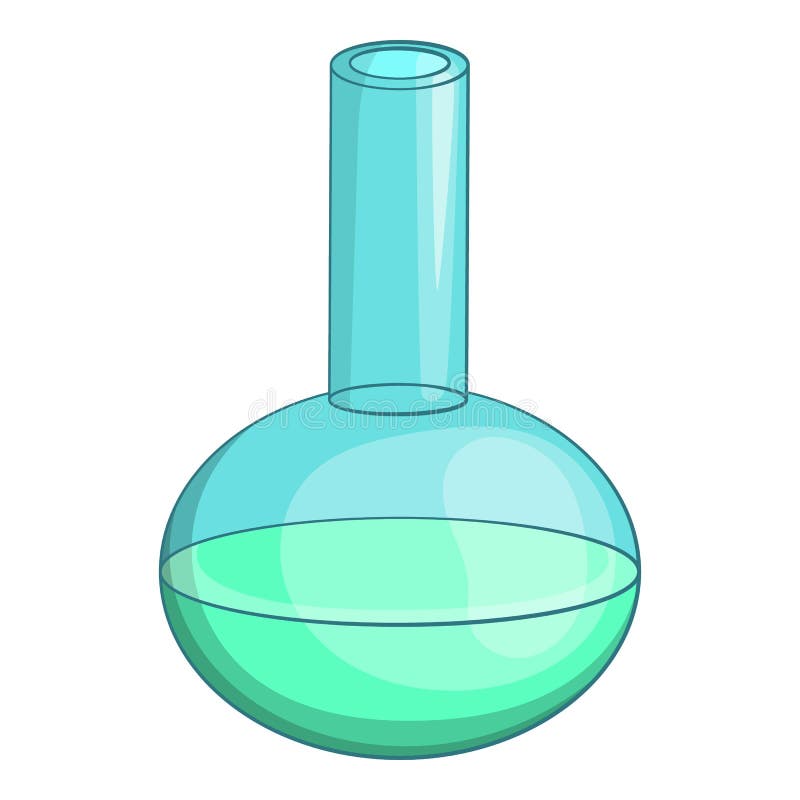 Chemical Laboratory Flask Icon, Cartoon Style Stock Vector ...