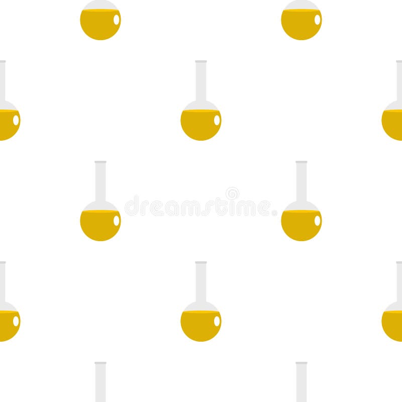 Chemical Laboratory Flask Pattern Seamless Stock Vector - Illustration ...