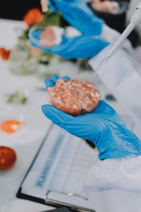 Chemical Laboratory of the Food Supply . Food in Laboratory, Dna Modify ...