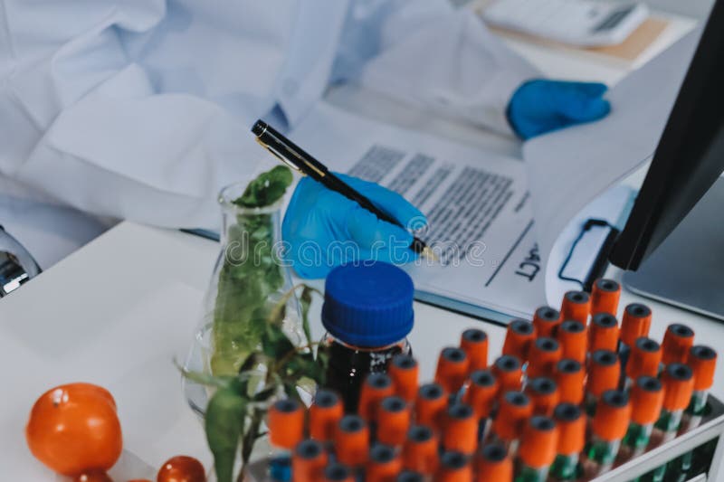 Chemical Laboratory of the Food Supply . Food in Laboratory, Dna Modify ...