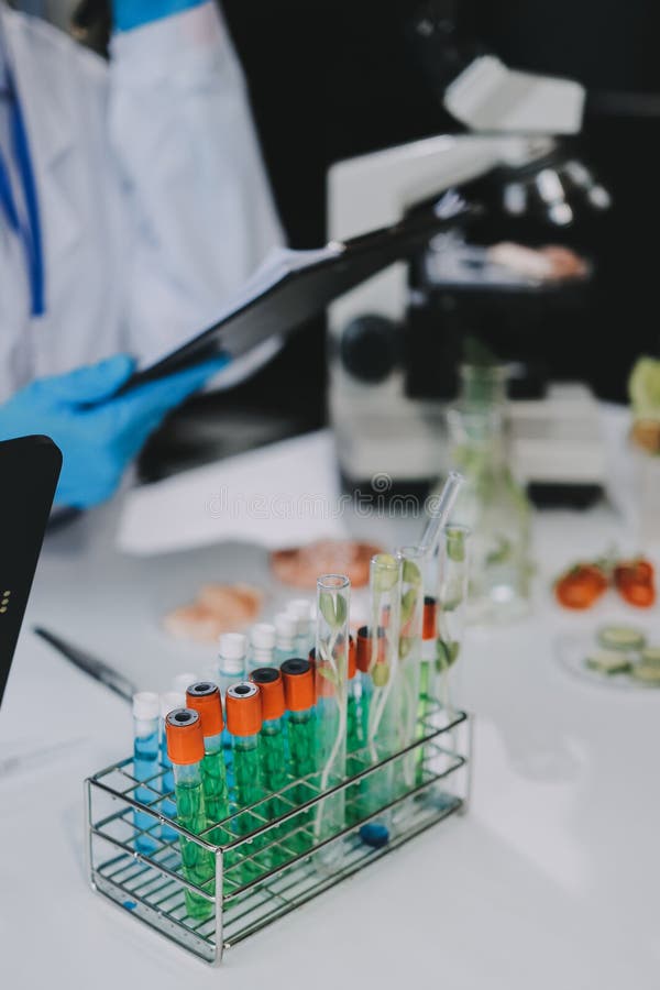 Chemical Laboratory of the Food Supply . Food in Laboratory, Dna Modify ...