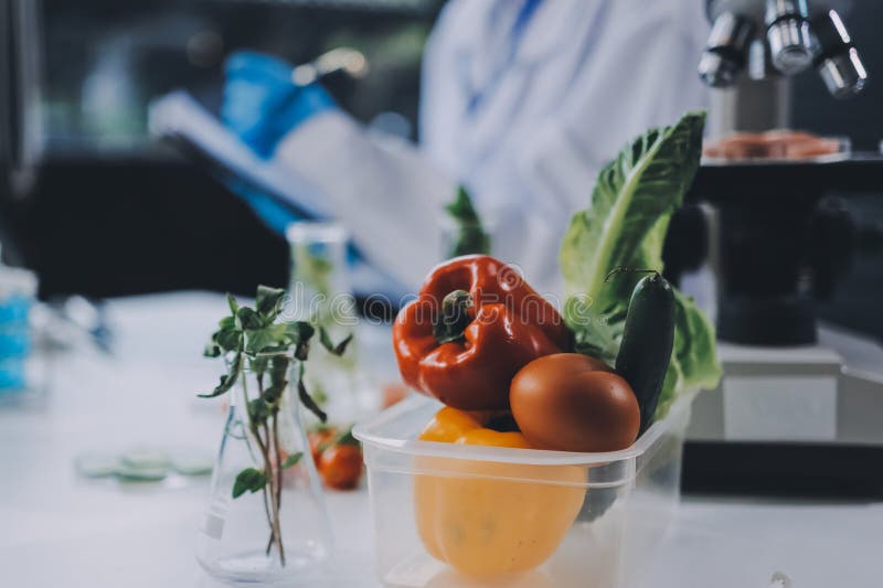 Chemical Laboratory of the Food Supply . Food in Laboratory, Dna Modify ...