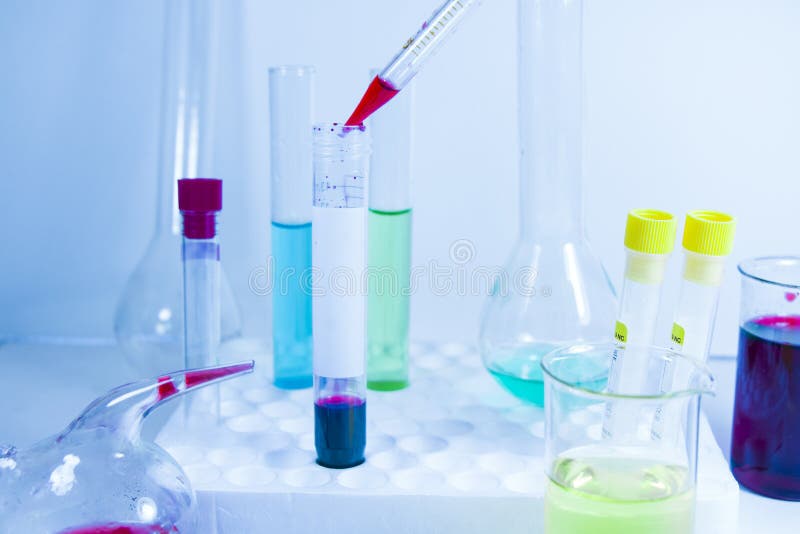 Chemical Laboratory Instruments, Glassware and Pipette. Tests and ...