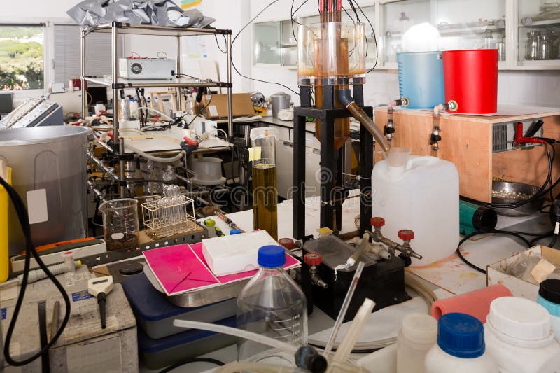 Chemical Laboratory Interior Stock Image - Image of research, tools ...