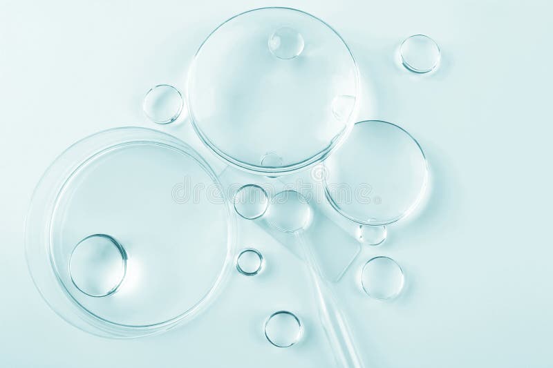 Chemical Laboratory Research. Abstract Cosmetic Laboratory. Glass Model ...