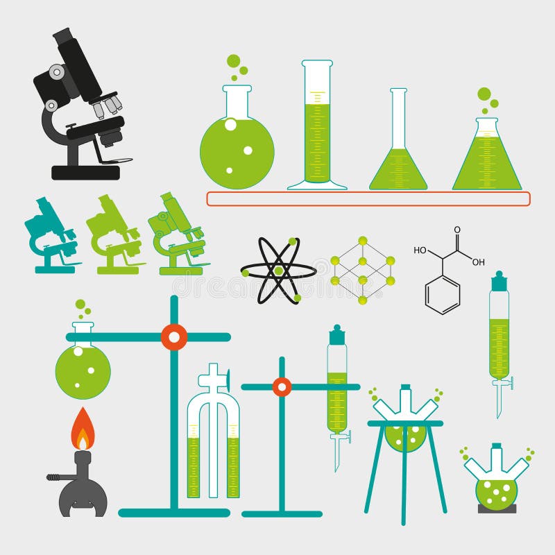 Chemical laboratory stock vector. Illustration of industry - 47966457
