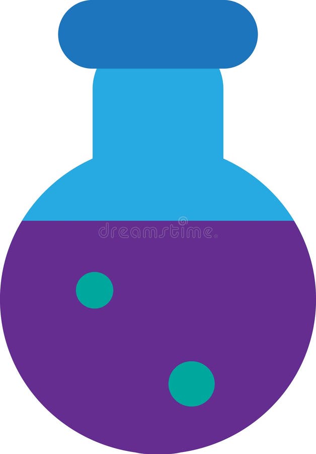 Chemical Liquid in Laboratory Flask Icon Vector Stock Vector ...