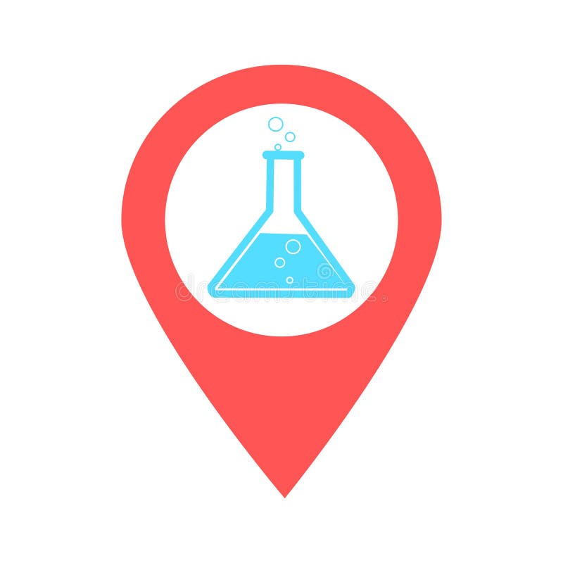 Chemical Location Map Pin Icon. Element of Map Point for Mobile Concept ...