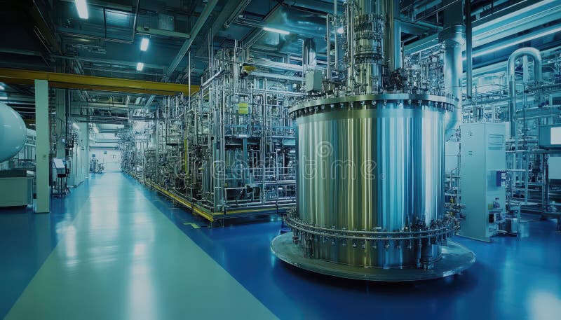Chemical Manufacturing Facility Featuring Large Reactors and Processing ...