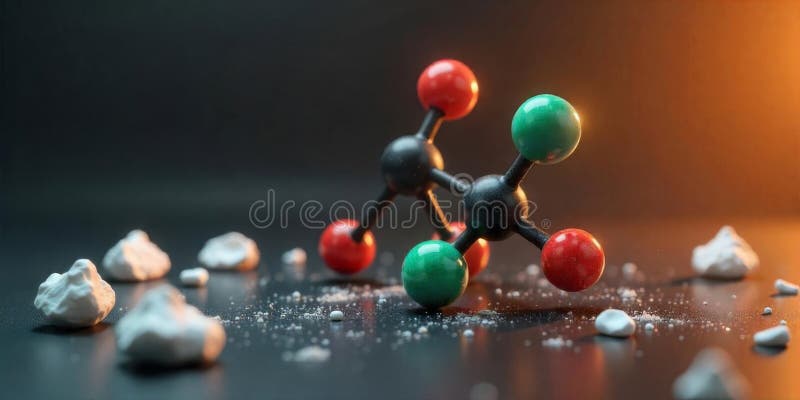 Chemical Model Highlighting Molecular Structure and Composition ...