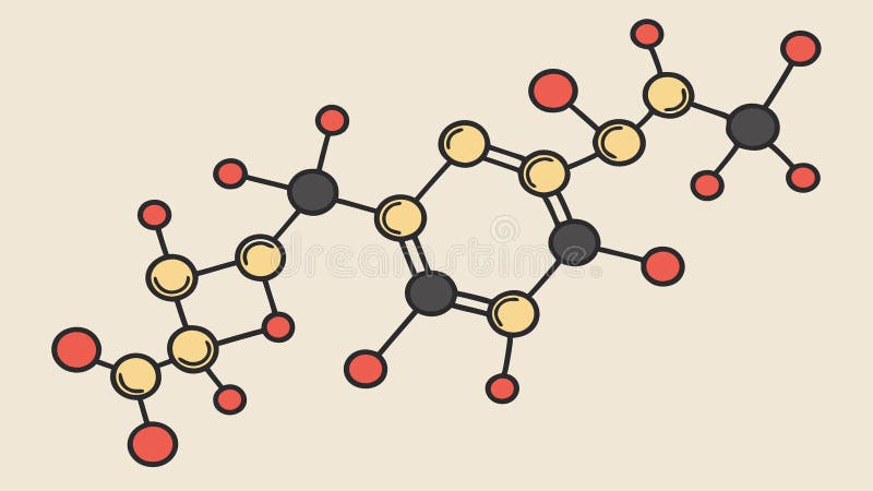 Chemical Molecular Structure Diagram Illustration, Vector Design ...