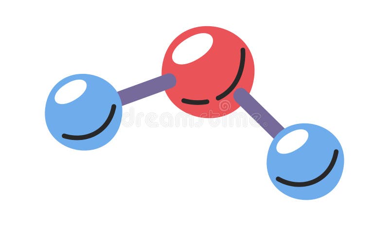 Chemical Molecule Structure Hand-drawn Doodle Stock Illustration ...