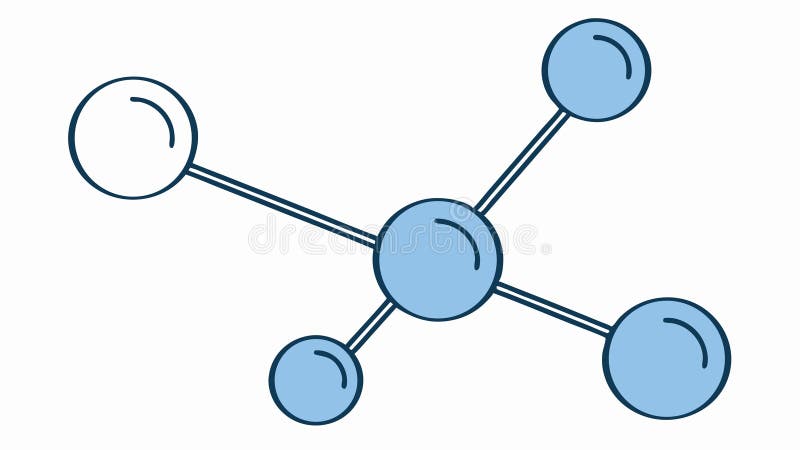 Chemical Molecule Structure, Vector Design Generative AI Stock Vector ...