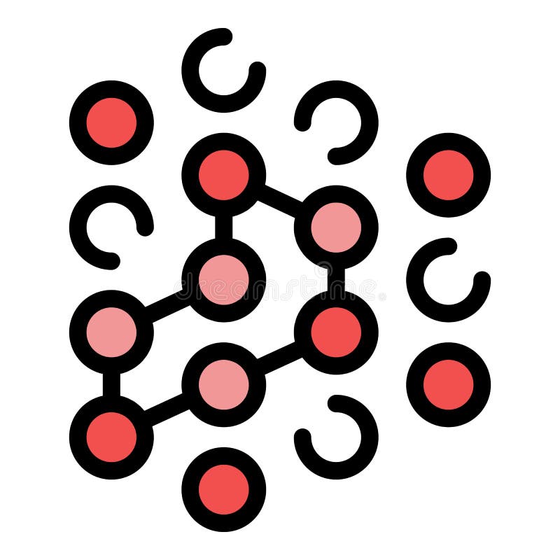 Chemical Molecules Icon Color Outline Vector Stock Vector ...