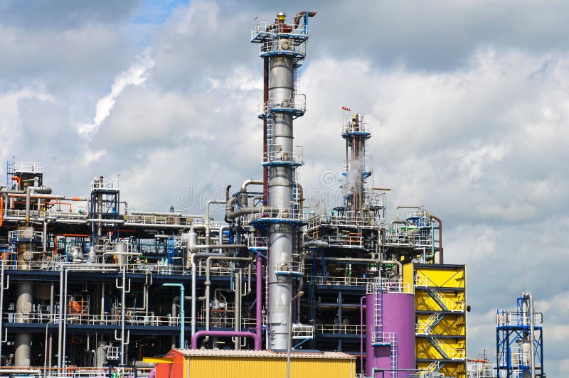 Chemical and oil refinery stock photo. Image of international - 21157538