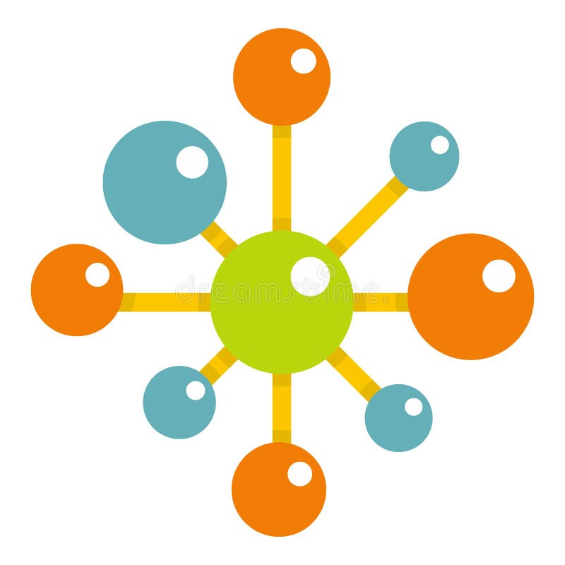 Chemical and Physical Molecules Icon Simple Stock Vector - Illustration ...