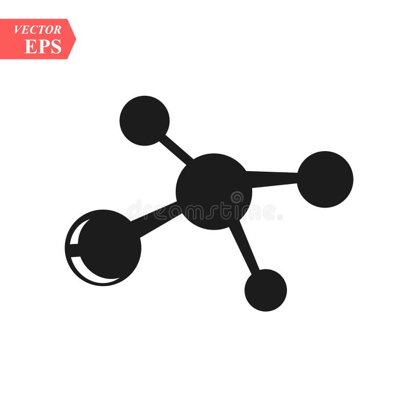 Chemical and Physical Atoms Molecules Icon Eps 10 Stock Illustration ...