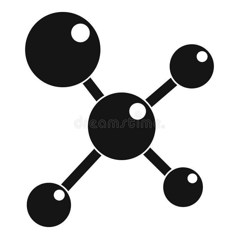 Chemical and Physical Molecules Icon Simple Stock Vector - Illustration ...