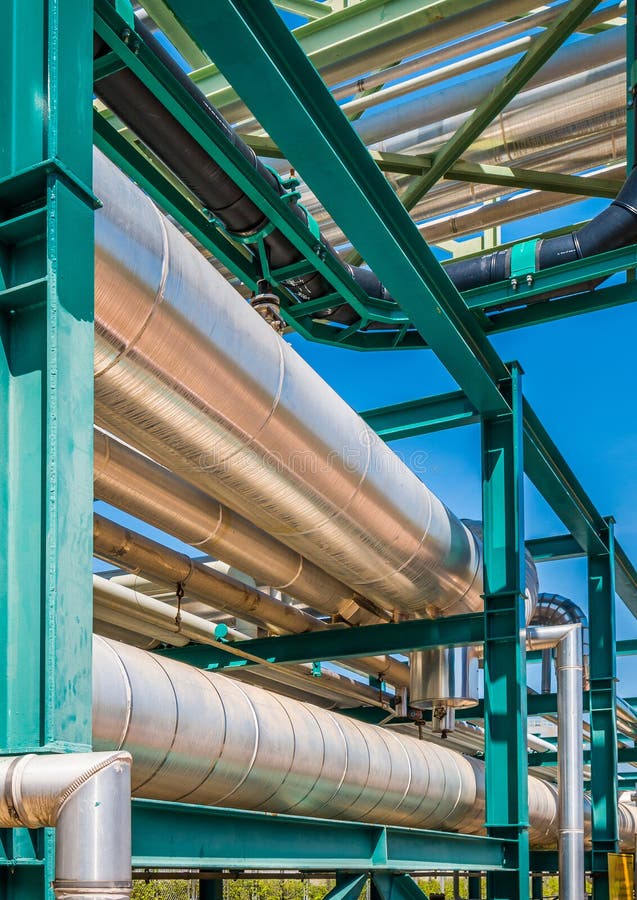 Oil and Chemical Structure Plant Stock Image - Image of petroleum ...