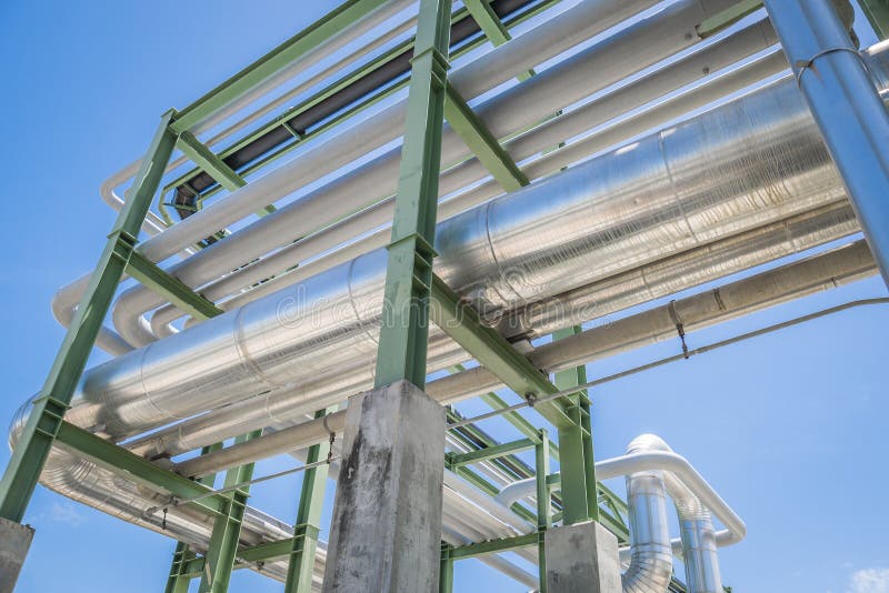 Chemical Pipe Line Transfer Stock Photo - Image of water, industry ...