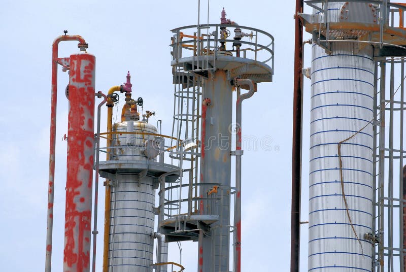 Chemical Process Piping stock photo. Image of gauges - 10372756