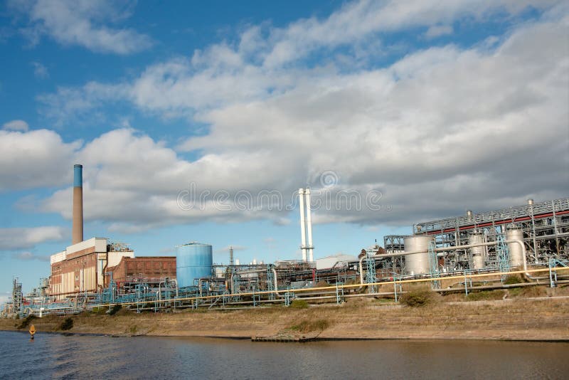 Chemical Plant Landscape stock image. Image of manufacturing - 22363389