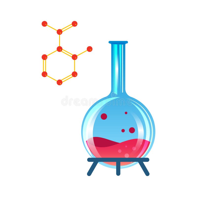 Chemical Potion Formula Composition Stock Vector - Illustration of ...