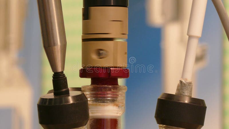 Chemical Process in the Laboratory Stock Video - Video of fluid, beaker ...