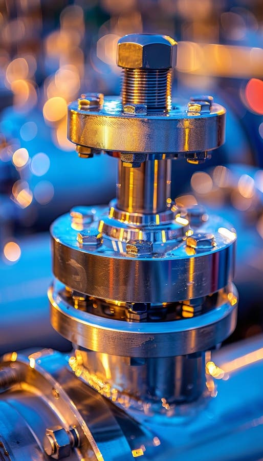 Chemical Production Facility Featuring Pipeline and Support Structure ...