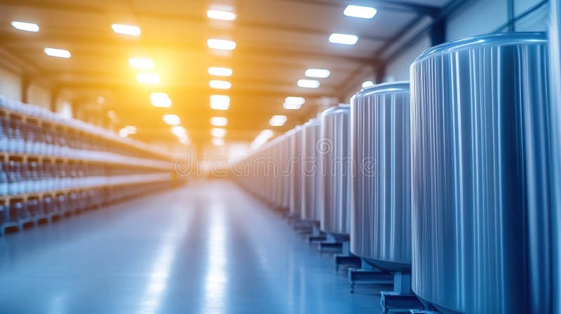 Chemical Quality Control Procedures Modern Manufacturing Facility Stock ...