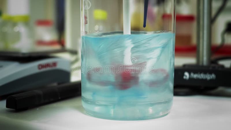 Chemical Reaction and Analysis in the Laboratory Stock Footage - Video ...