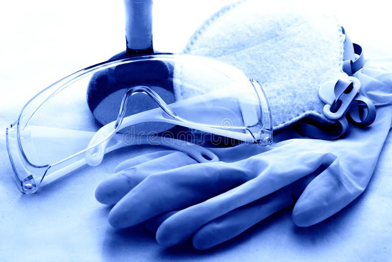 Chemical safety tools stock photo. Image of eyes, chemistry - 13779328