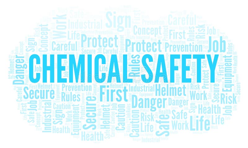Chemical Safety Word Cloud. Stock Illustration - Illustration of colors ...