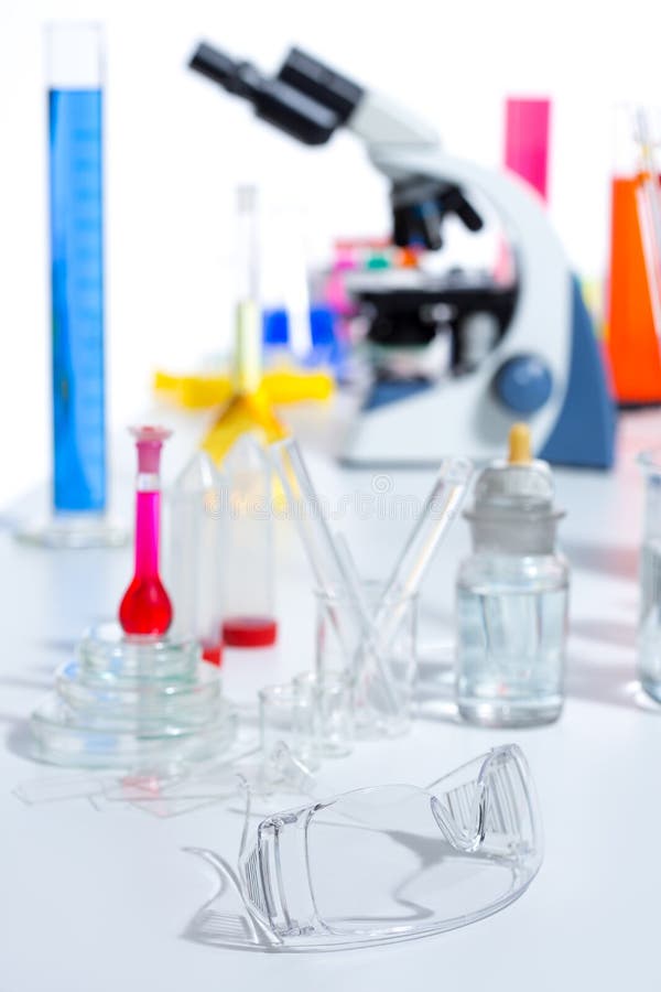 Chemical Scientific Laboratory Stuff Test Tube Flask Stock Image ...