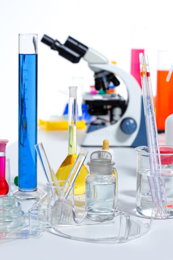Chemical Scientific Laboratory Stuff Test Tube Flask Stock Photo ...
