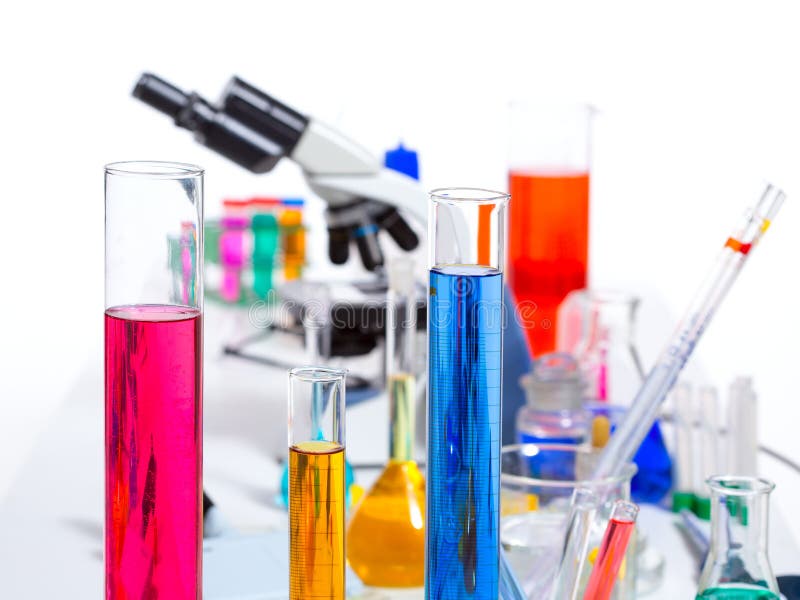 Chemical Scientific Laboratory Stuff Test Tube Flask Stock Photo ...