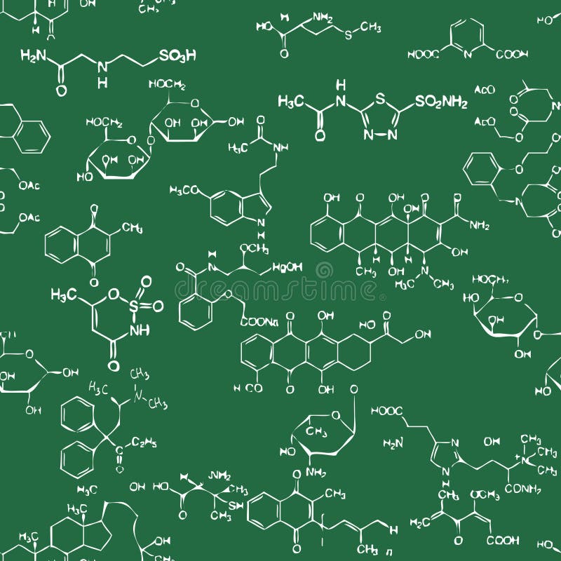 Chemical seamless pattern stock vector. Illustration of background ...