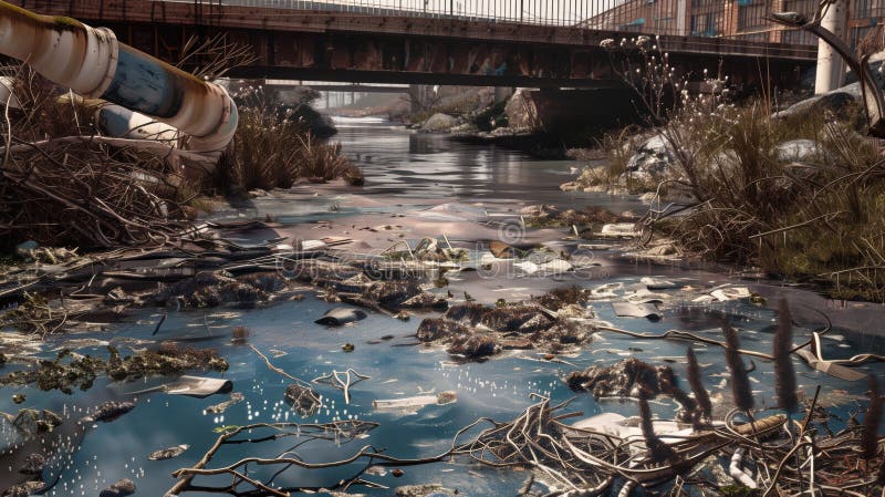 Chemical Spills and Toxic Contamination Stock Photo - Image of dystopia ...