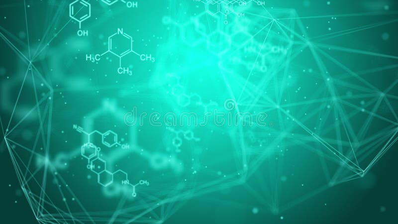 Chemical Structural Molecular Formulas. Abstract Green Science ...